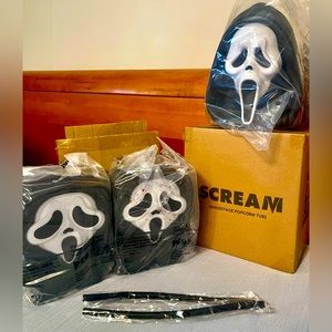 Holiday | Scream Popcorn Bucket W Cups Set Nwt | Poshmark